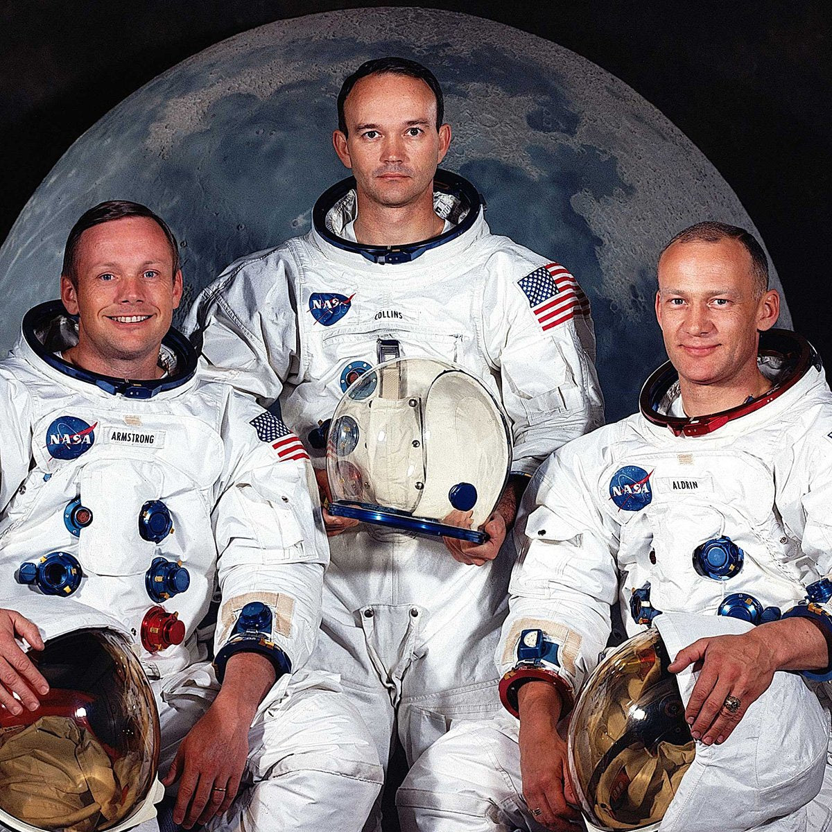 The Famous Apollo 11 Astronauts Portrait Photo | Sky Image Lab