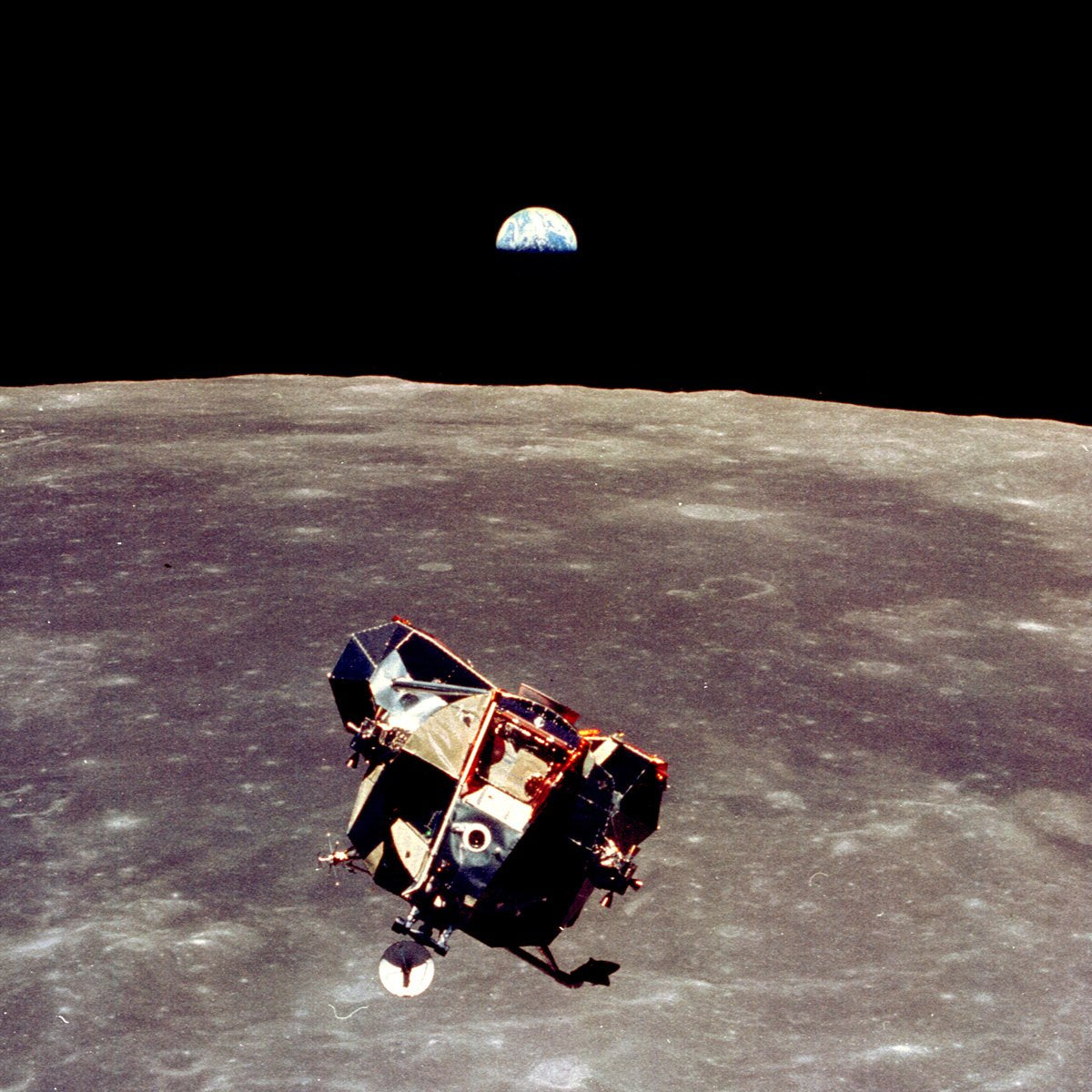 The Famous Apollo 11 Moon Module Earth Photo | Sky Image Lab